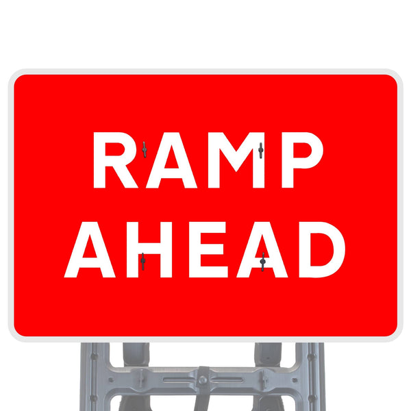 'Ramp Ahead' Quick-Fit Sign Face Diagram 7010.1
