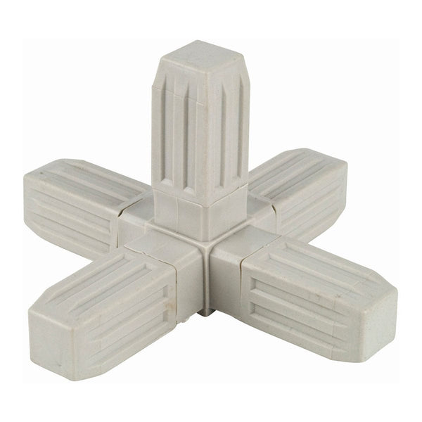 Premium Black & Grey 5-Way Joint for 25mm Square Tube System | SSUK