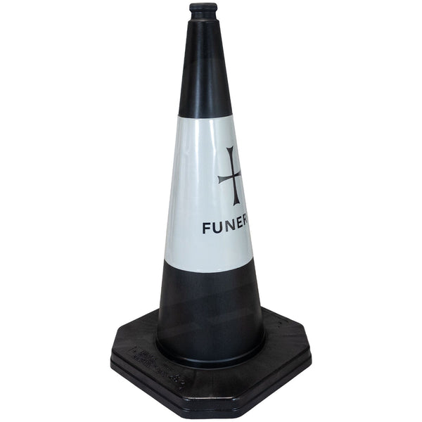 Black 750mm Funeral Cone