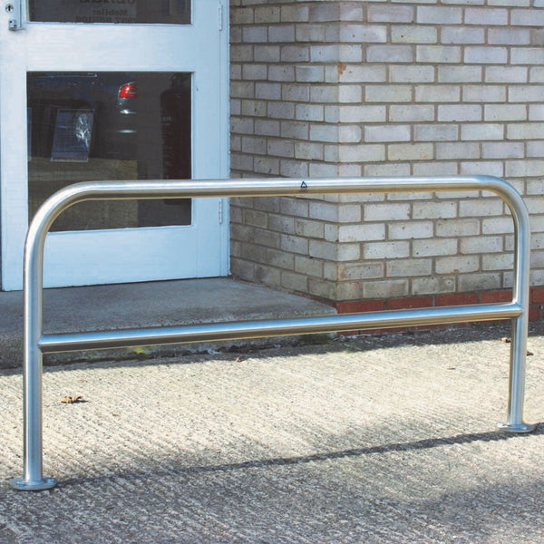 Stainless Steel Hoop Perimeter Barrier with Horizontal Rail | SSUK