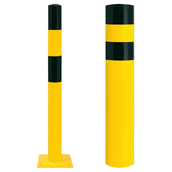 Heavy Duty Warehouse Bollards - Black & Yellow - 4 Sizes | SSUK