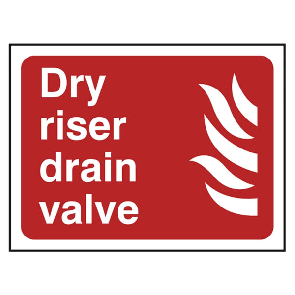 Fire Safety Signs - Dry Riser Drain Valve