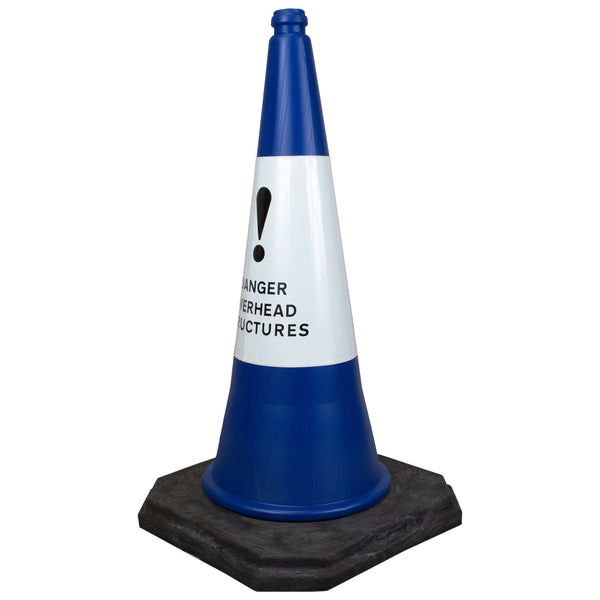 Danger Overhead Structure 750mm 2-Piece Traffic Cone | Road Cones