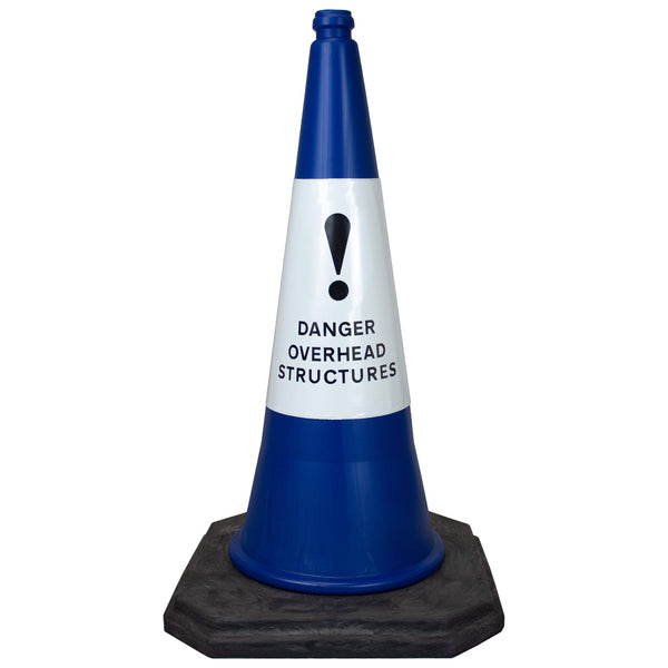 Danger Overhead Structure 750mm 2-Piece Traffic Cone | Road Cones