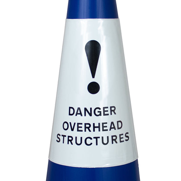 Danger Overhead Structure 750mm 2-Piece Traffic Cone | Road Cones
