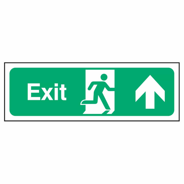NHS Estates Fire Safety Signs - Exit Upwards Arrow | SSUK