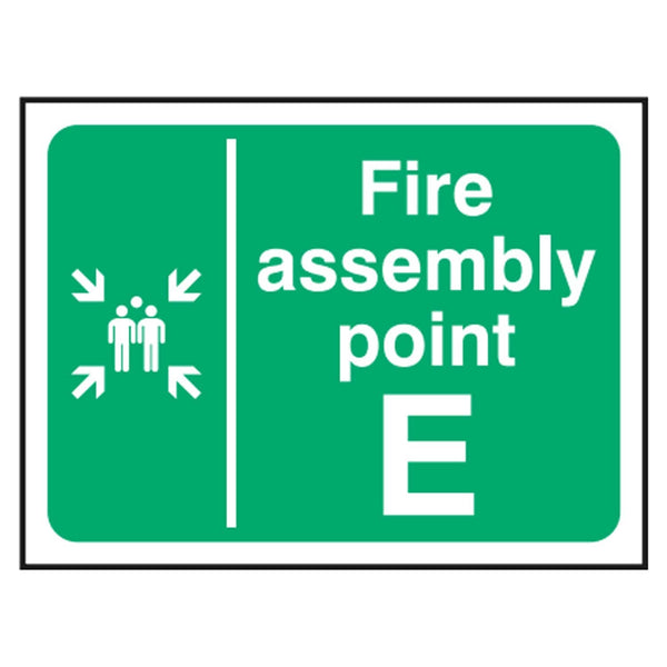 Safe Condition Fire Safety Signs - Fire Assembly Point E | SSUK