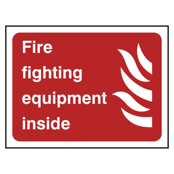 Fire Equipment Safety Signs - Fire Fighting Equipment Inside | SSUK
