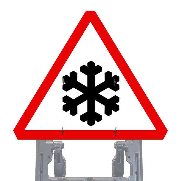 Ice Warning Quick-Fit Sign Face Diagram 554.2