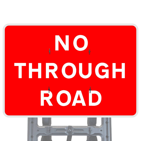 'No Through Road' Quick-Fit Sign Face 1050x750mm | SSUK