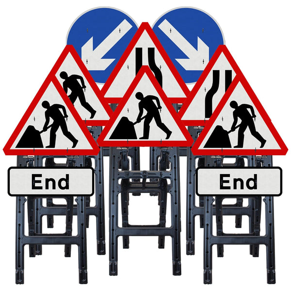 Plastic Quick Fit Road Sign Packages | Street Solutions UK