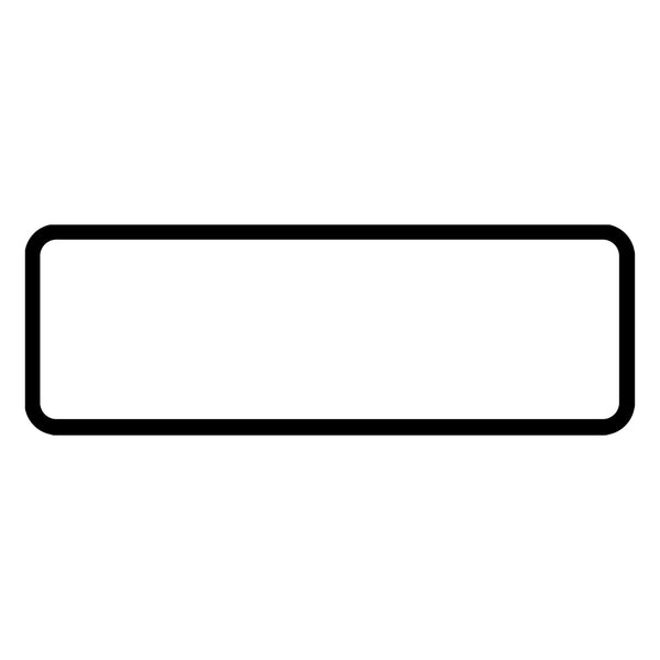 Blank Quick-Fit Supplementary Plate 725x275mm