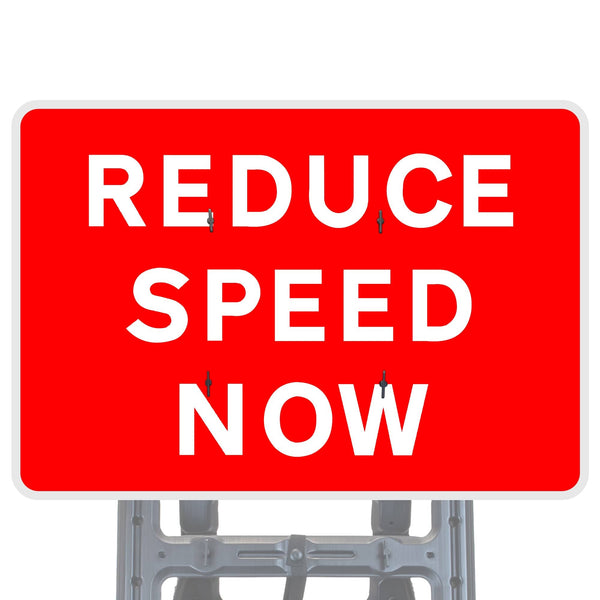 'Reduce Speed Now' Quick-Fit Sign Face Diagram 511 | SSUK