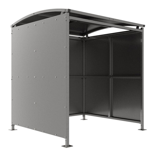 Badby Bin Store Shelter with Galvanised Clad