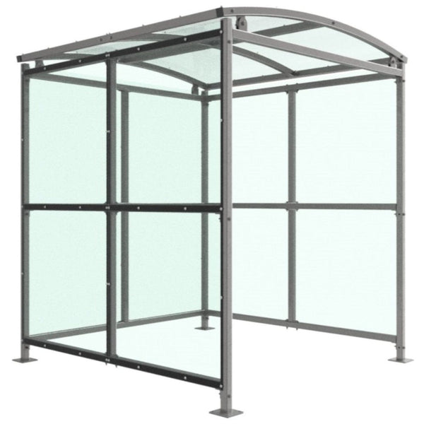 Binley Shelter with Clear PETG Cladding 1m - 5m Extension Bays