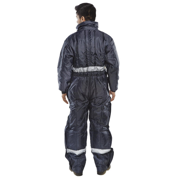 Navy Blue Coldstar Freezer Coverall, Oxford Nylon,3M Thinsulate | SSUK