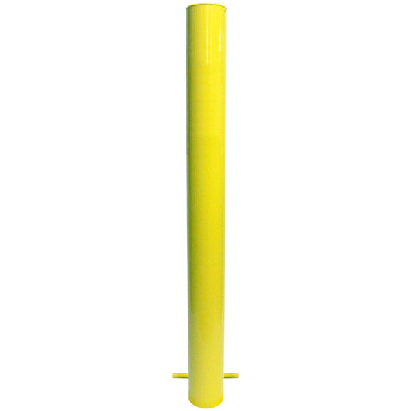 Plain Round Galvanised & Yellow Bollard - 60mm-219mm Diameters | SSUK