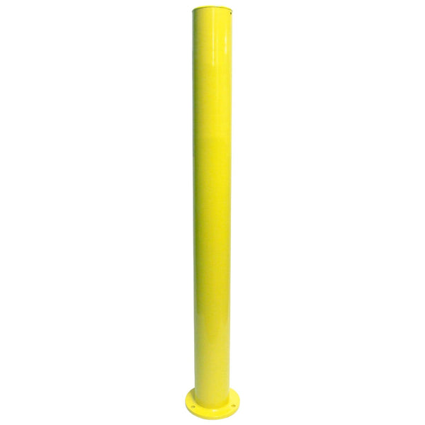 Plain Round Galvanised & Yellow Bollard - 60mm-219mm Diameters | SSUK