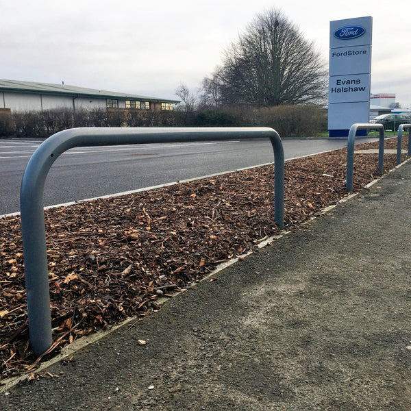 Galvanised Steel & Powder Coated Hoop Perimeter Barrier 60mm Diameter