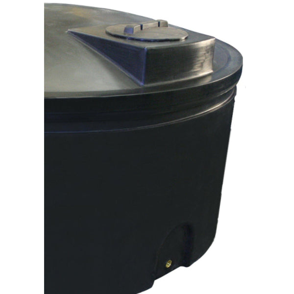 Low-Level Non-Potable 3400 Litre Cylindrical Water Tank - Black | SSUK