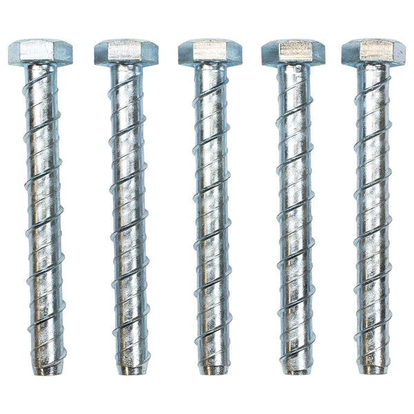 M14/16 x 130 Hexagon Head Zinc Plated Screw Bolt Anchor | SSUK