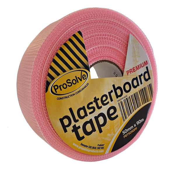 Premium Plasterboard Tape 50mm x 90m - Pink