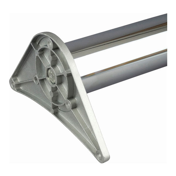 60mm Round Chrome Table Leg with Adjustable Foot