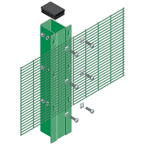Securus - 358 Rigid Prison Mesh Security Fencing System | SSUK