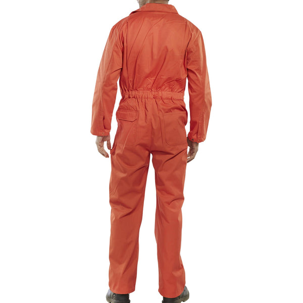 Orange Heavyweight Boilersuit,Polyester-Cotton,Multiple Pockets | SSUK