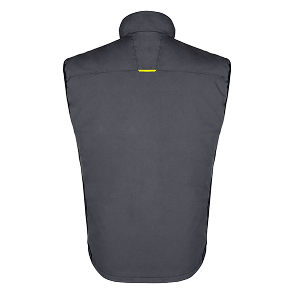 Two-tone Workwear Gilet with Zippered Pockets - Grey/Black | SSUK