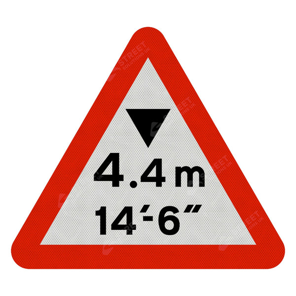 530a Available Headroom Metric & Imperial Sign | Post & Wall Mounted