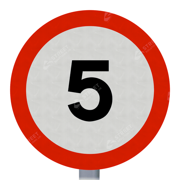 670 Maximum Speed 5mph Sign Face | Post & Wall Mounted