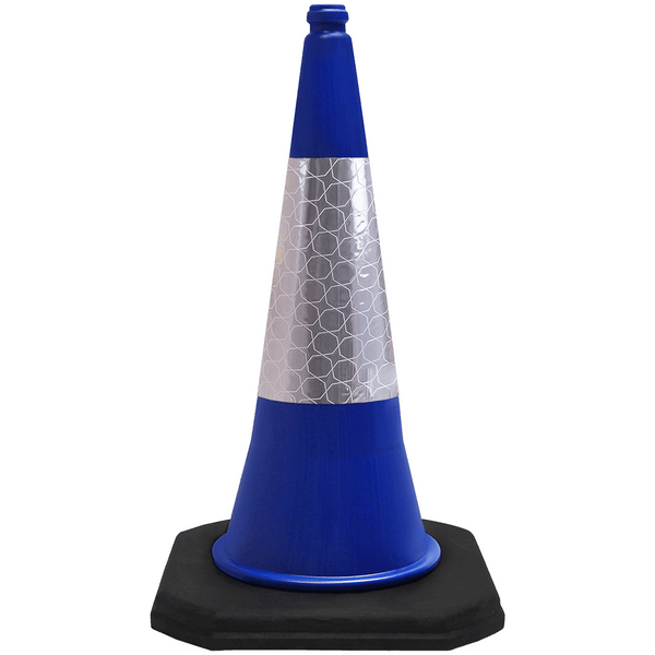 Blue 750mm 2-Piece Traffic Cone | Coloured Road Cones | SSUK