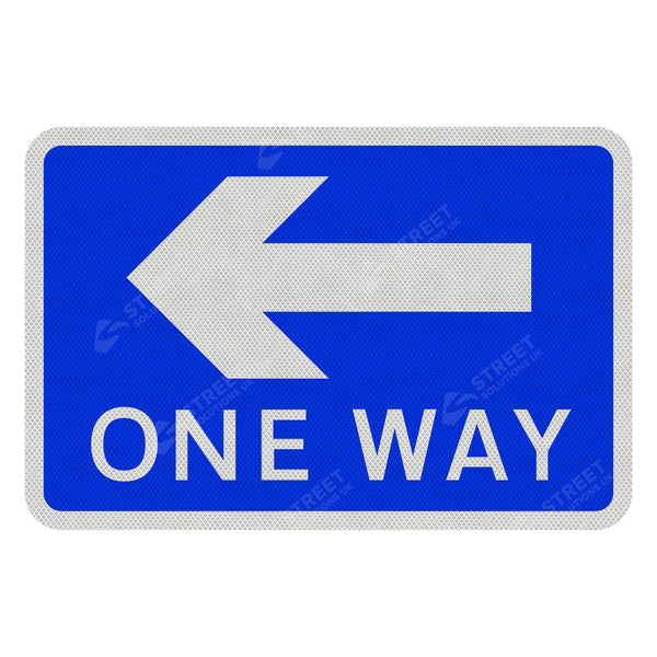 810 One Way Sign For Pedestrians Left Sign Face | Post & Wall Mounted