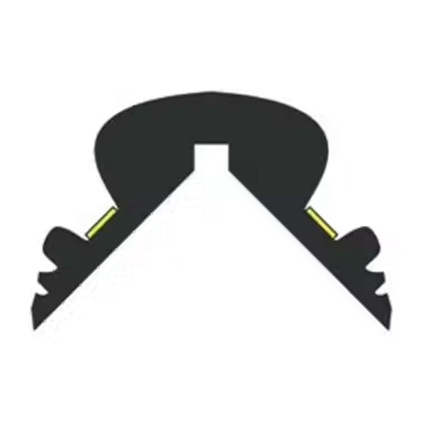 Rubber Corner Impact Protector - Bullnose