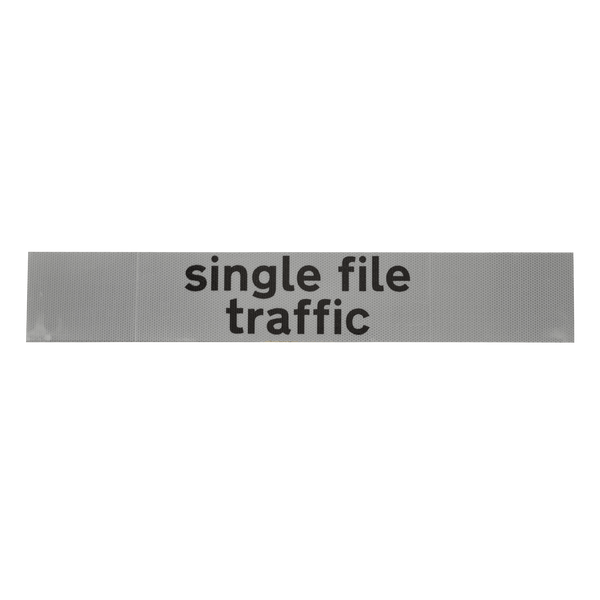 Single File Traffic Supplementary Plate | Signs