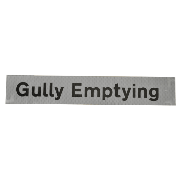 Gully Emptying Supplementary Plate | Road Signs
