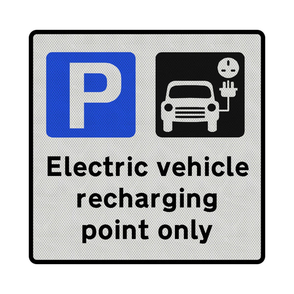 Electric Vehicle Charging Point Sign Face - 660.9