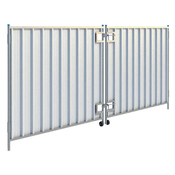 Steel Hoarding Vehicle Gate - 4m x 2.4m | Street Solutions UK