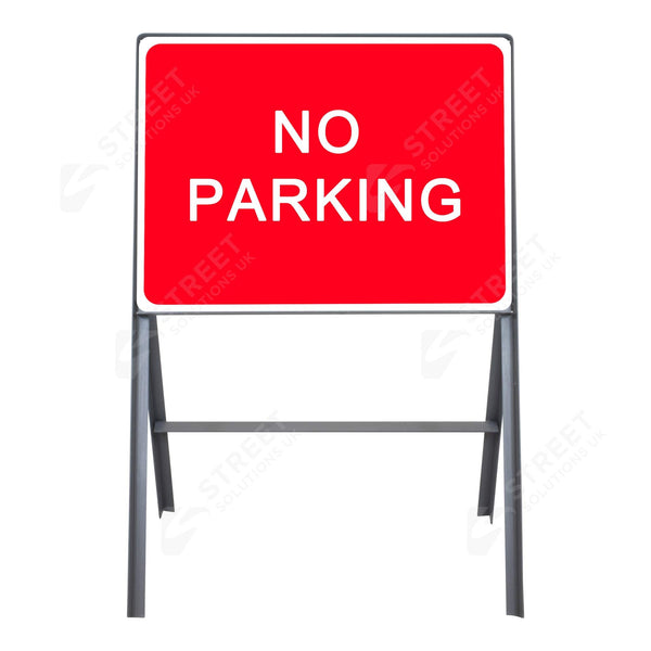 No Parking Metal Sign Face 7518 - 600 x 450mm