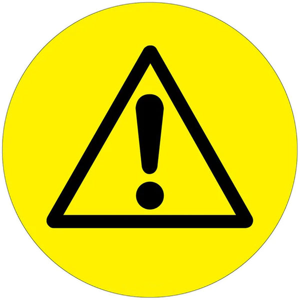 Black Triangle with '!' - Floor Sign