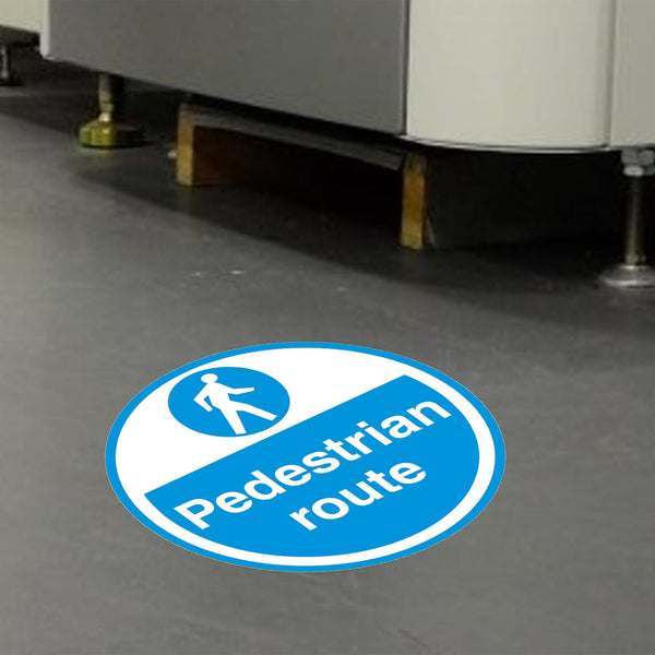 Pedestrian Route - Floor Sign
