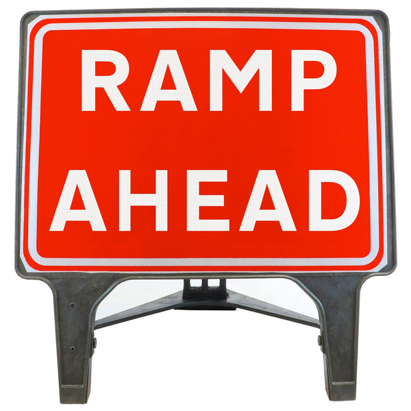 Ramp Ahead 1050x750mm Road Signs | Q-Signs Street Solutions UK