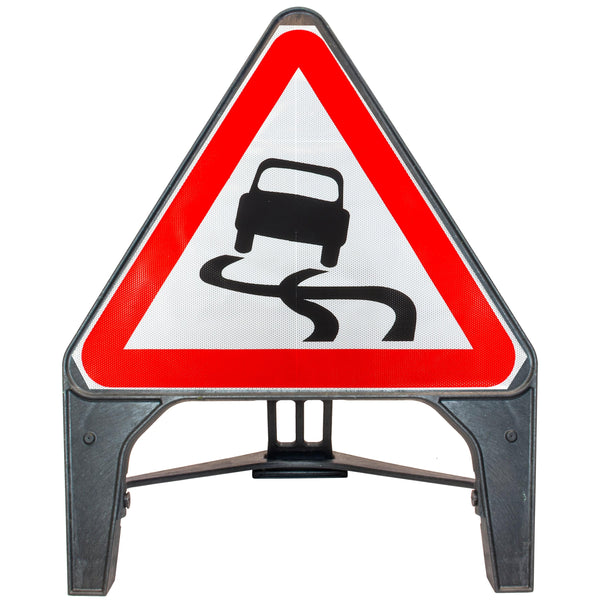 Slippery Road Surface Sign 557 | 750mm Signs | Street Solutions UK