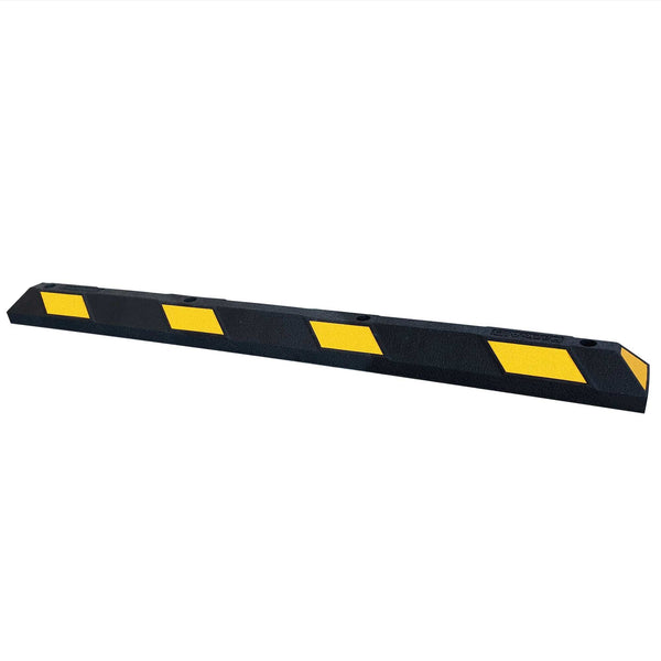 Heavy Duty Rubber Parking Stops Yellow and Black
